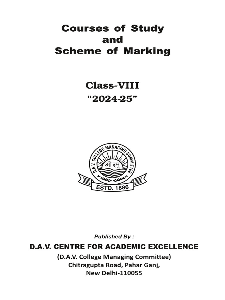 Viii Syllabus 2024 25 Pdf