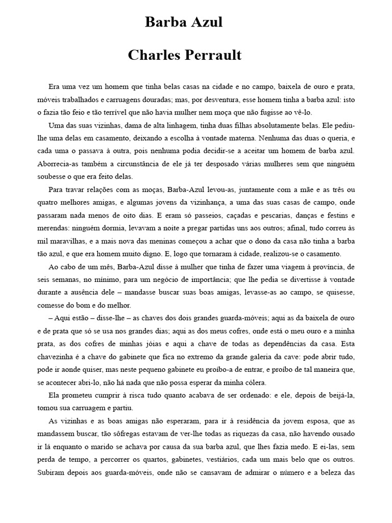 1 Barba Azul autor Charles Perrault (1) | PDF