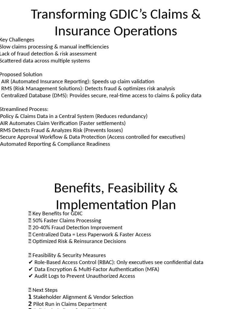 GDIC AIR RMS Presentation | PDF