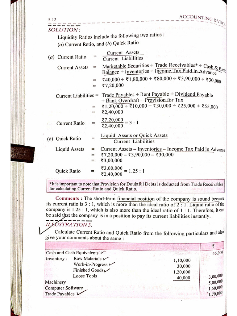 12 (Accounting Ratios) | PDF