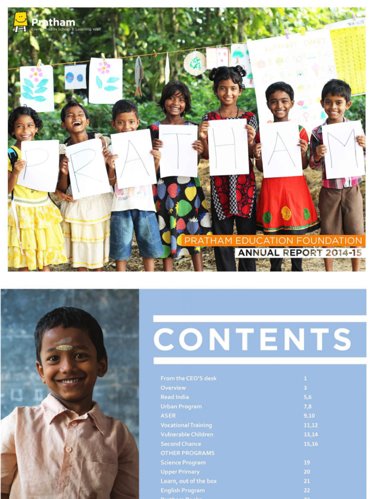Pratham Education Foundation Annual Report 2014-15 | PDF