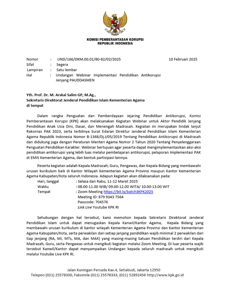 Undangan Webinar Batch 3 | PDF