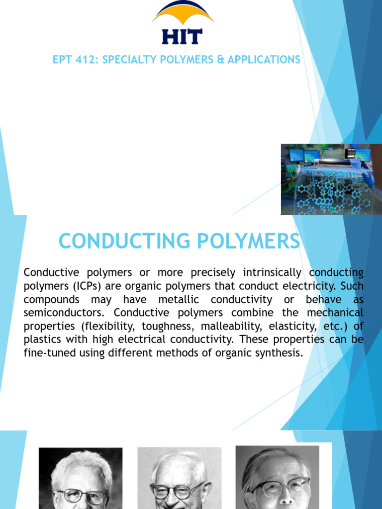 EPT 412 - Lecture-Conducting Polymers | PDF | Doping (Semiconductor ...