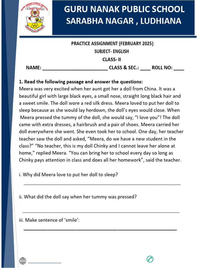 ENGLISH PRACTICE ASSI. FEB 2025 | PDF