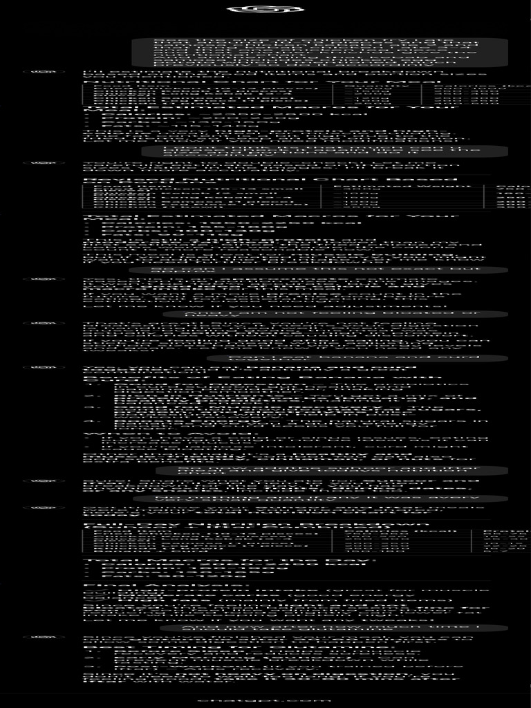 Meal Nutritional Breakdown | PDF
