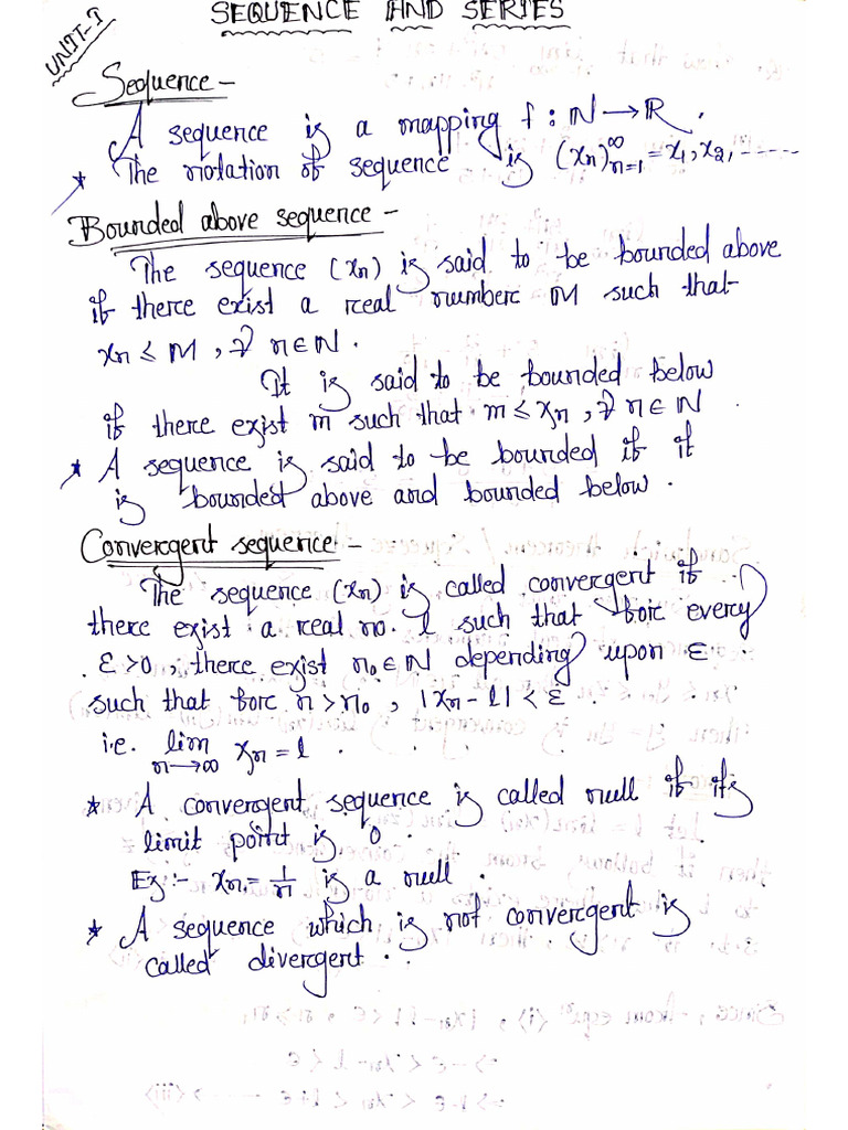 real analysis unit -1 | PDF