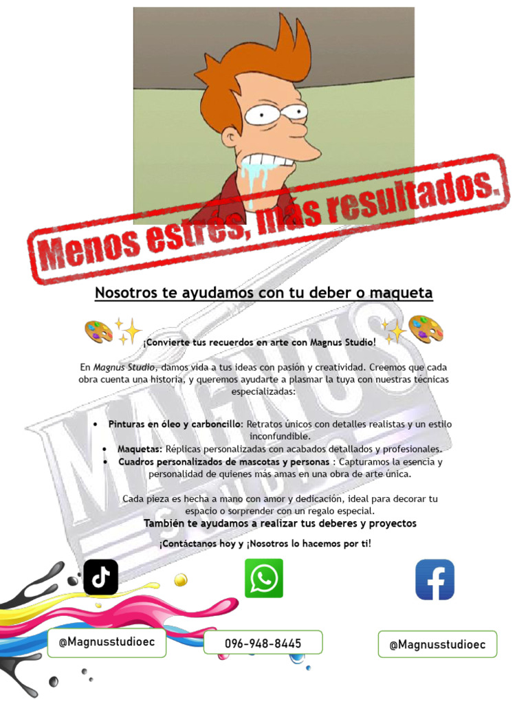 Arte personalizado y maquetas en Magnus Studio | PDF