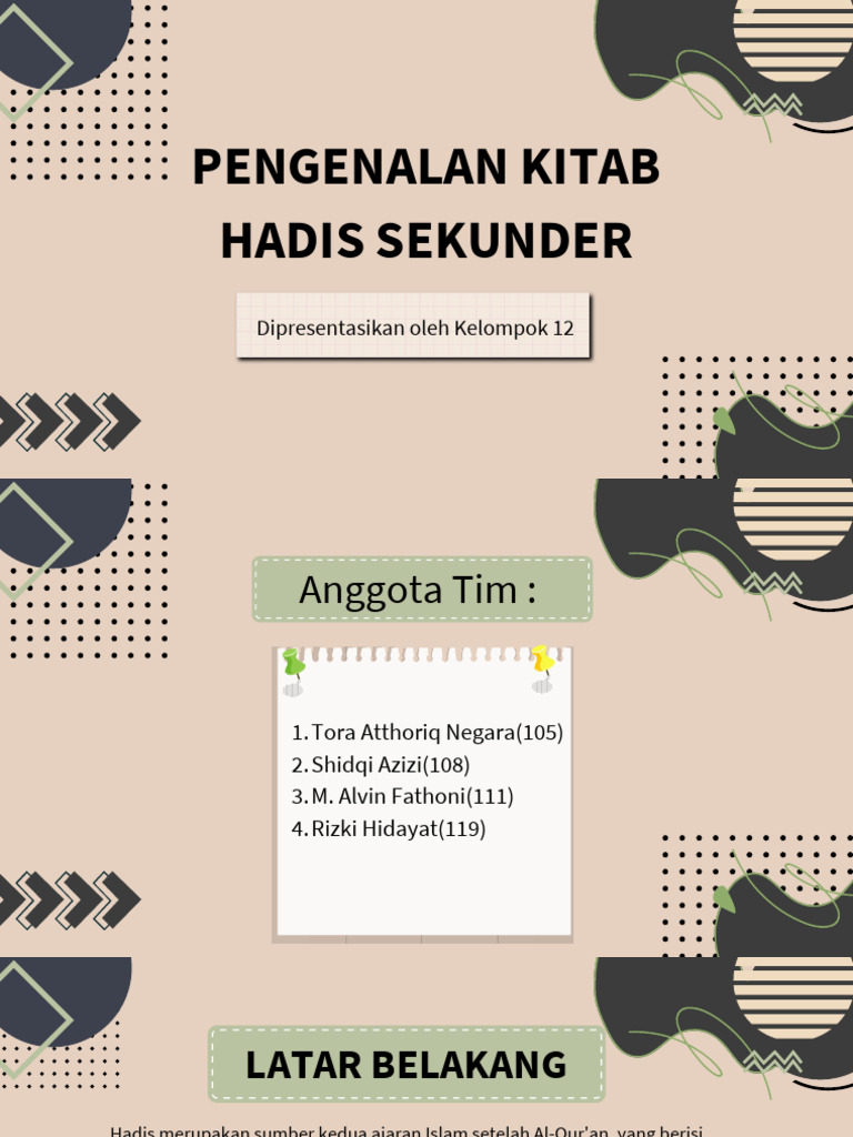 Pengenalan Kitab Hadis Sekunder | PDF