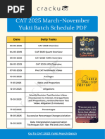 Cracku Live Classes Schedule | PDF | Mathematics | Mathematical Objects