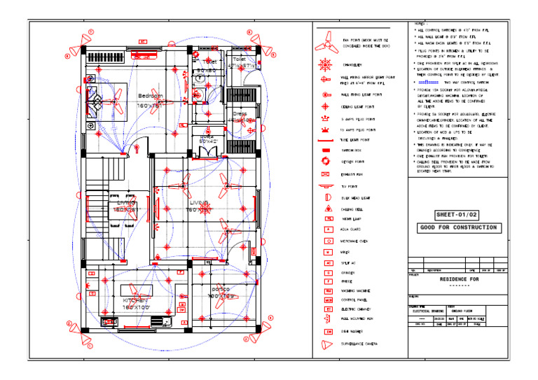 GF Electrical Drawing Sheet 01 | PDF