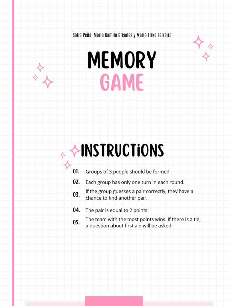 Memory Game | PDF