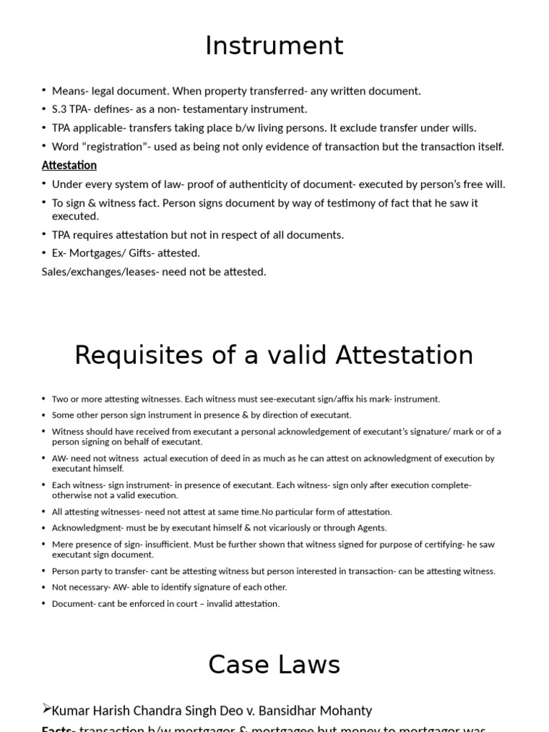 Attestation, Registration & Notice | PDF | Mortgage Law | Knowledge