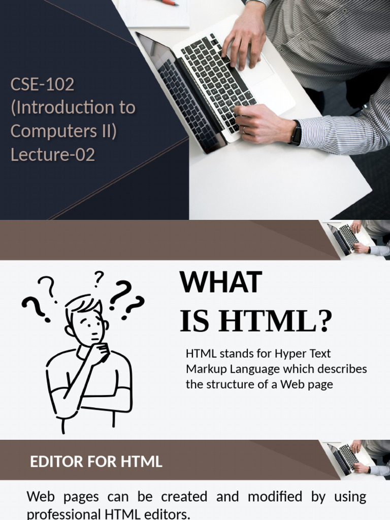CSE-102 - Lecture-02 - Lab-1 | PDF | Html | Html Element