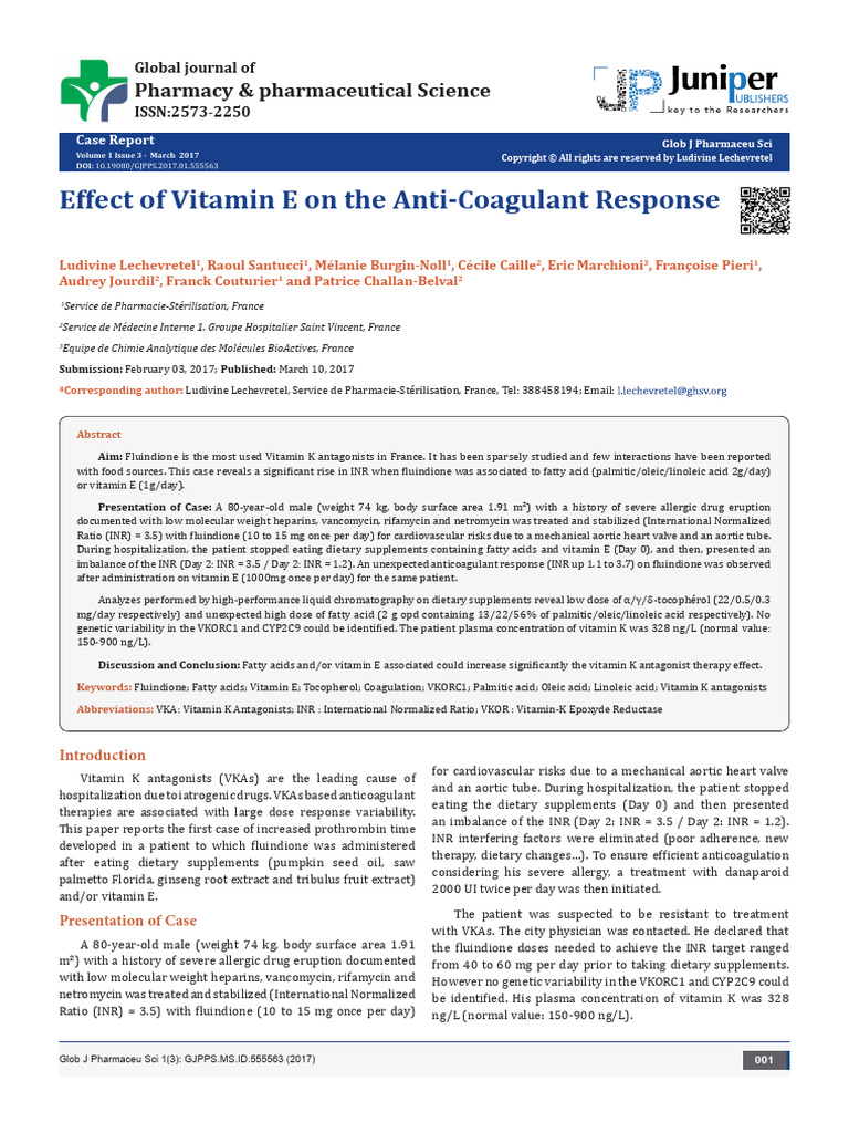 GJPPS.MS.ID.555563 | PDF | Vitamin E | Dose (Biochemistry)