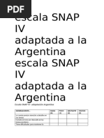 Cuestionario SNAP IV PDF | PDF | Desorden hiperactivo y deficit de ...