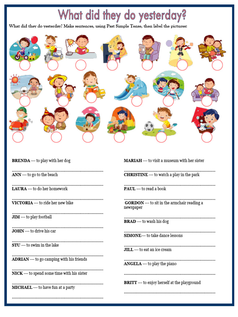 Past Simple ESL Practice | PDF