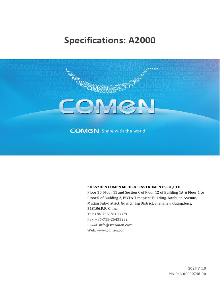 A2000 COMEN Vaporizer Specification Table V1.0 2023.08.21 | PDF | Transparent Materials ...