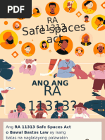 RA 11313 - Safe Spaces Act - Tagalog | PDF