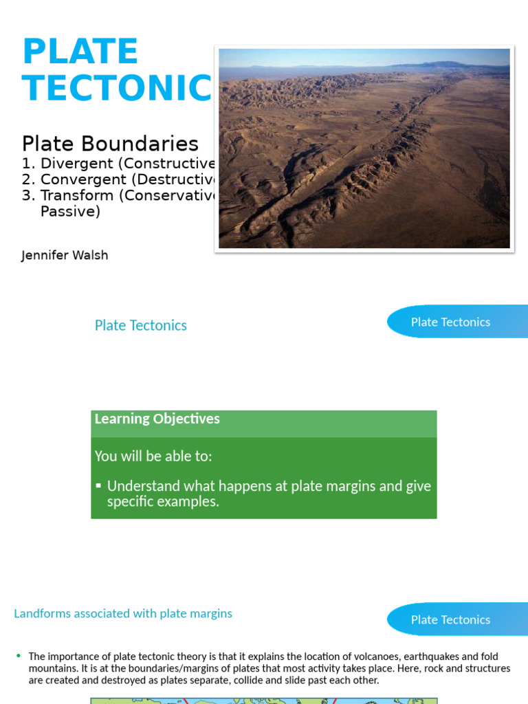 5. Plate Boundaries (1) | PDF | Plate Tectonics | Structure Of The Earth