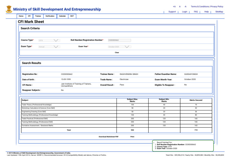 Marksheet Verification | PDF