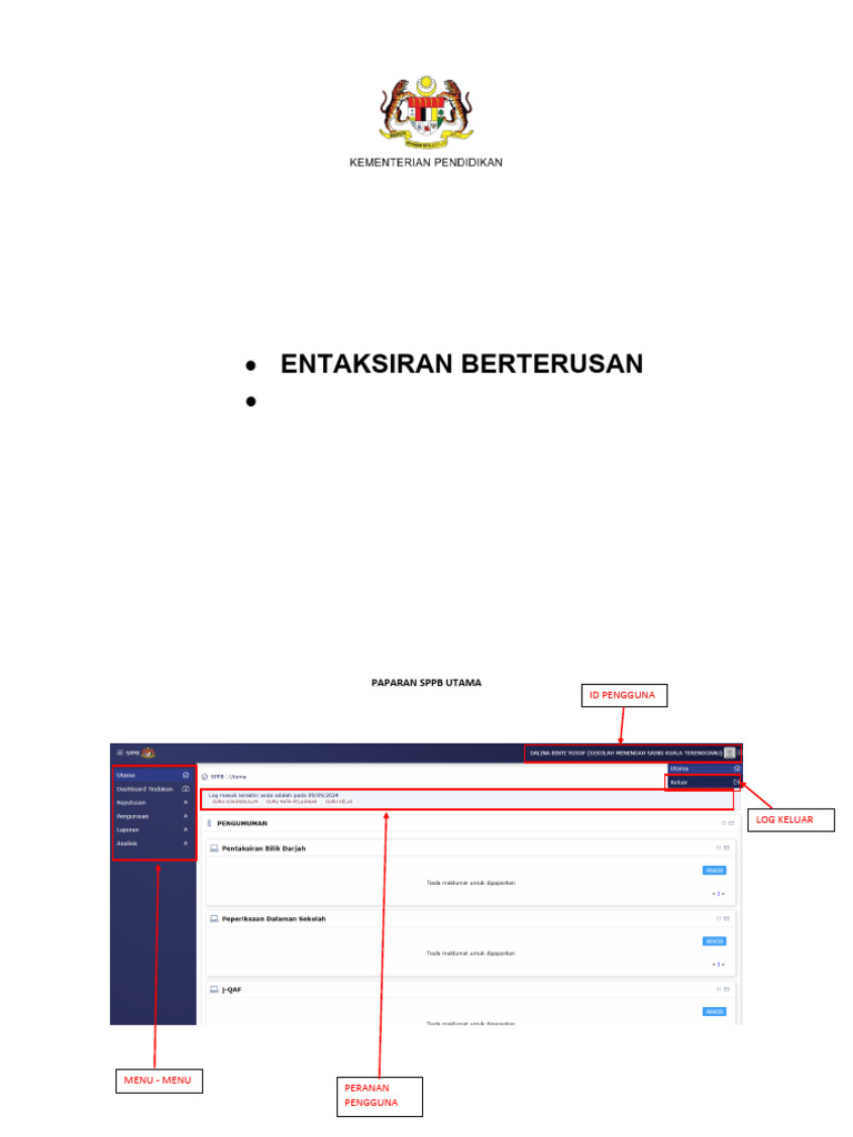 Manual Pengguna Modul PBD SPPB GMP 20242025 | PDF