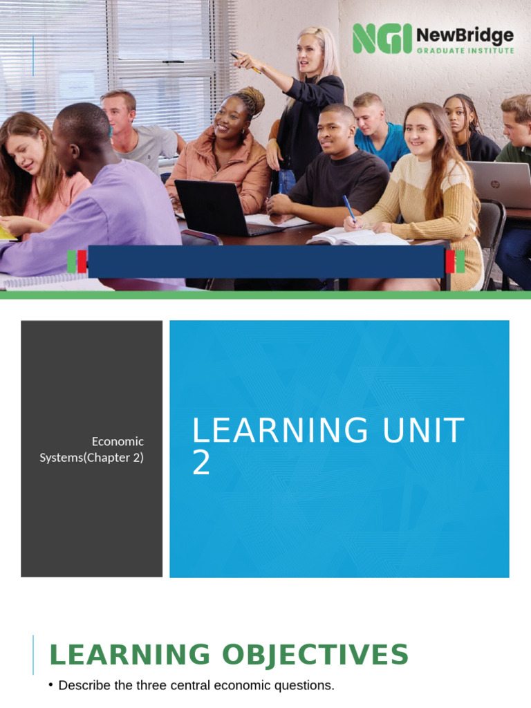 Learning Unit 2 Economic Systems | PDF | Economic System | Market ...