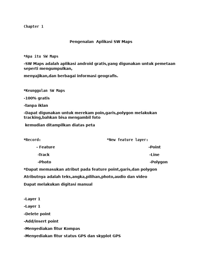 Tutorial SW Maps | PDF