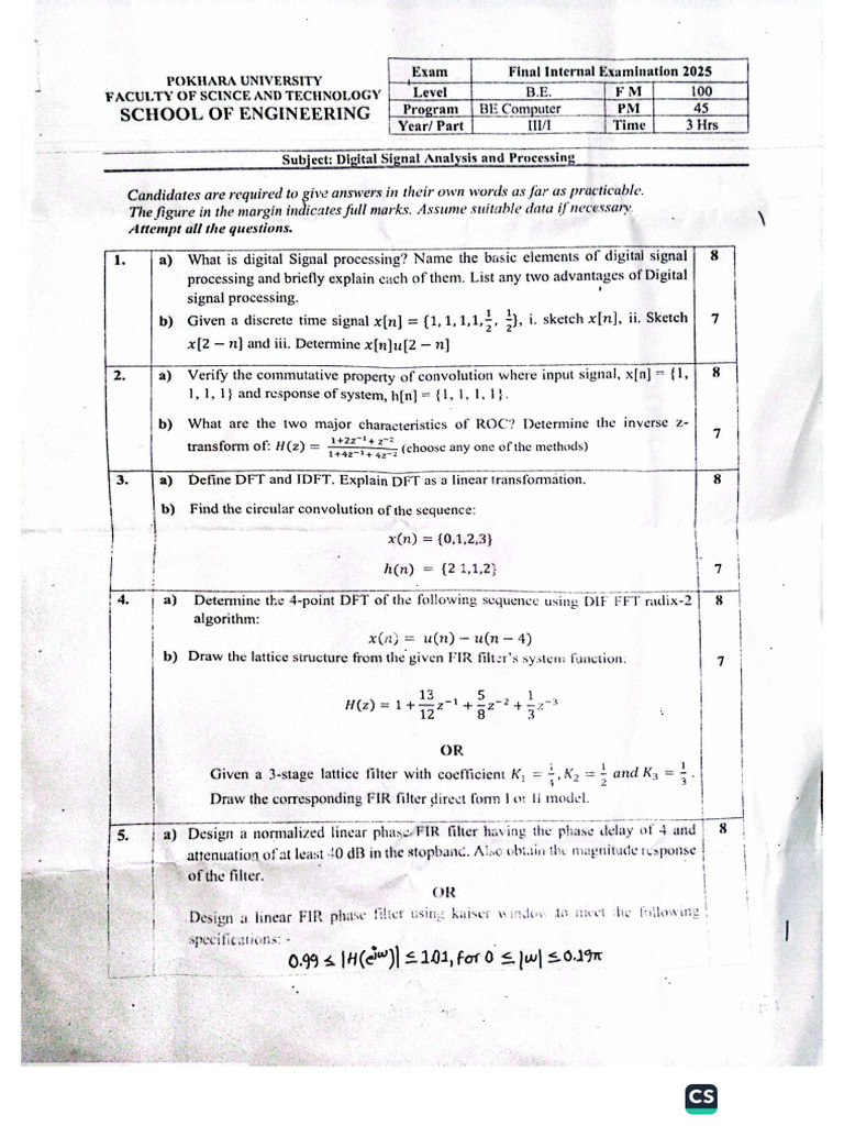 Internal Questions Paper (S.O.E) | PDF
