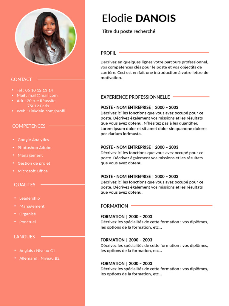 cv-facile | PDF | Internet | Internet et Web