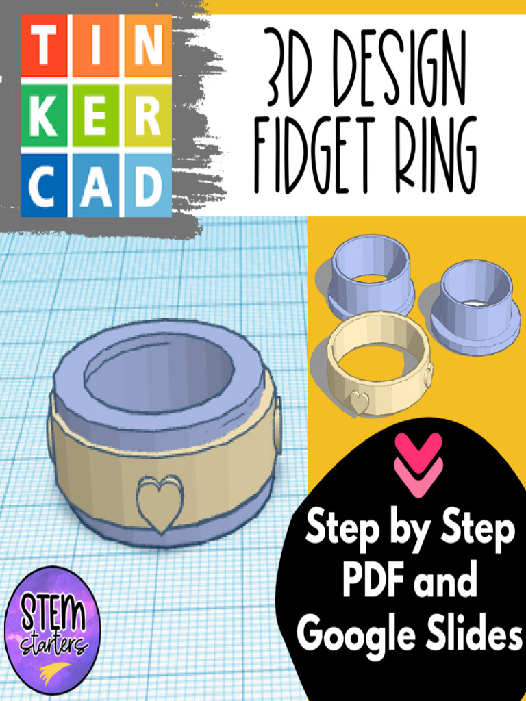 3D Printer Fidget Ring Tinkercad Lesson Plam | PDF
