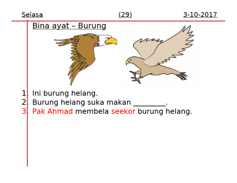 Latihan Bina Ayat 04-Burung | PDF