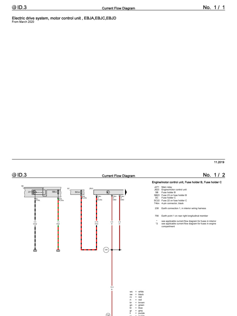VW Id3 Wiring Diagrams Eng | PDF | Electrical Connector | Vehicle Technology