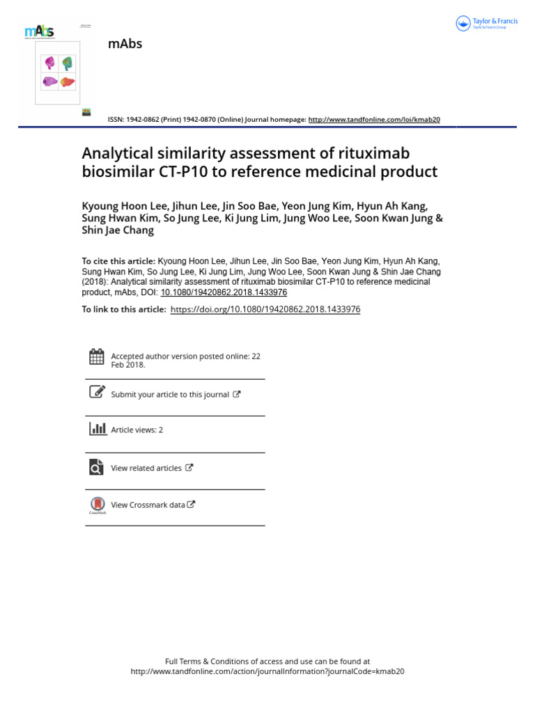 Analytical Similarity Assessment of Rituximab | PDF | Cell Biology ...
