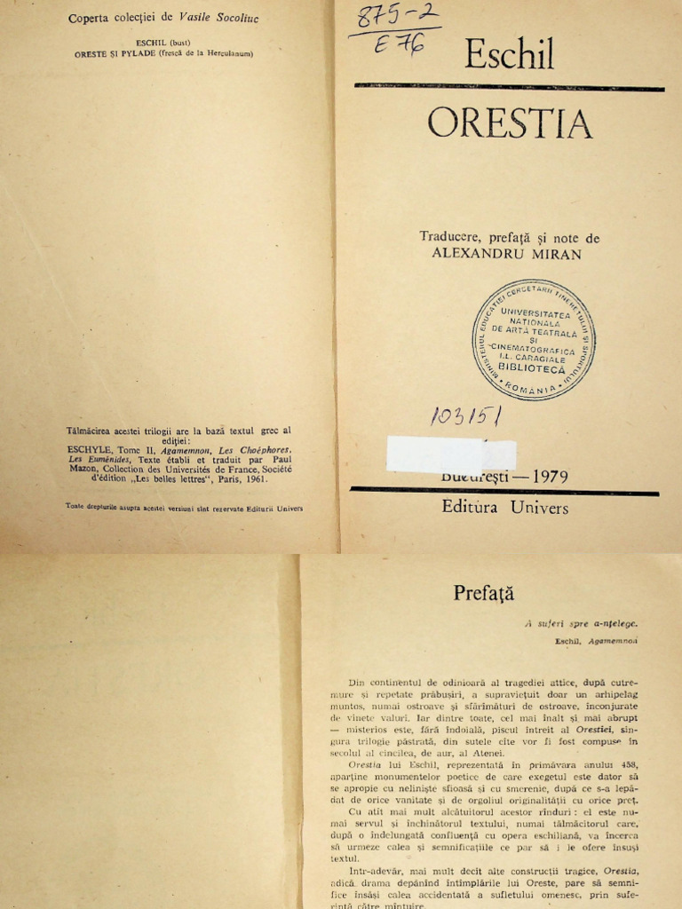 Eschil Orestia | PDF