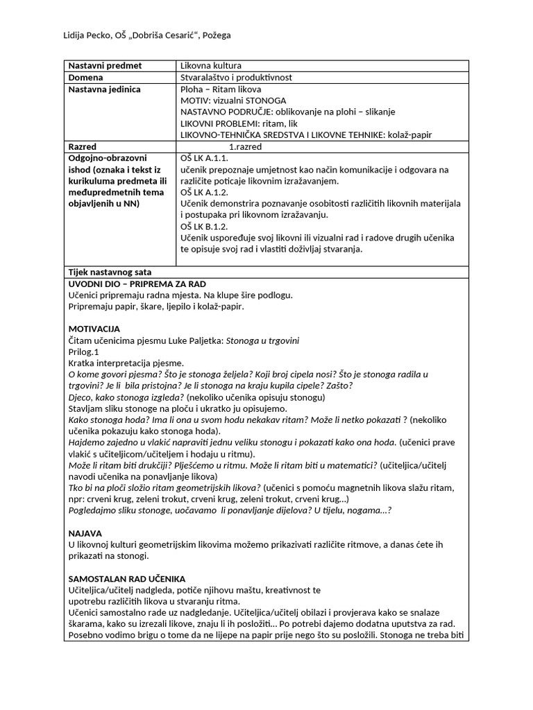 Ploha - Ritam Likova | PDF