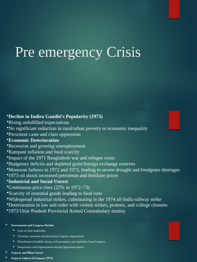 Pre Emergency Crisis | PDF | Economies