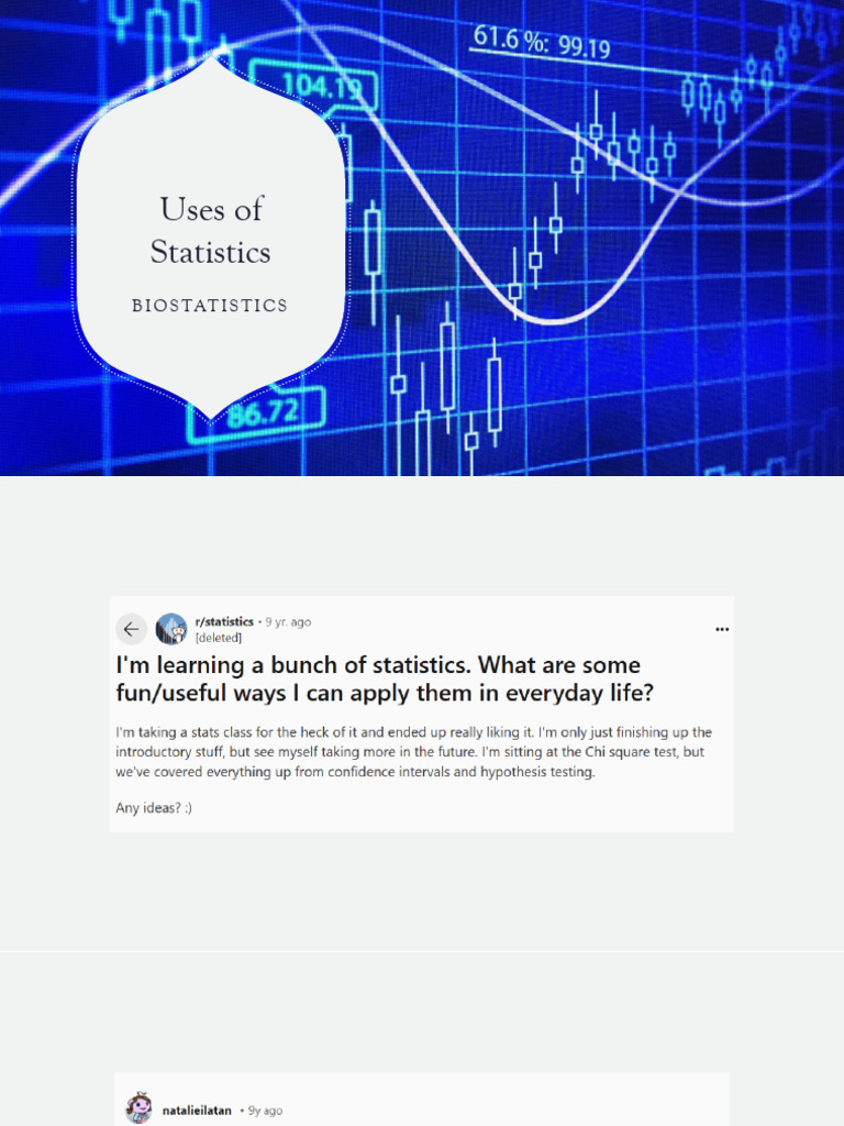 Biostatistics Prelims Week 1 | PDF | Statistics | Biostatistics