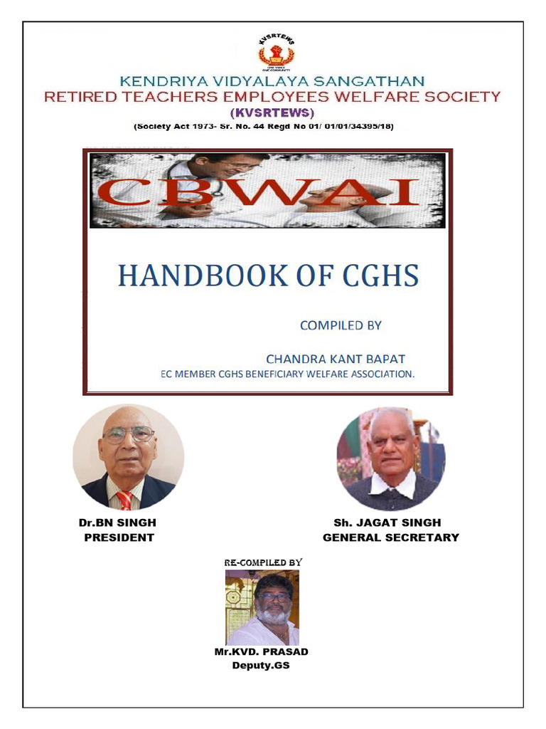CGHS - Hand Book | PDF | Prescription Drugs | Hospital