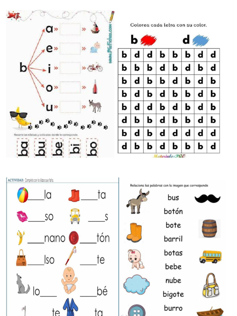 Letra BB Colores | PDF