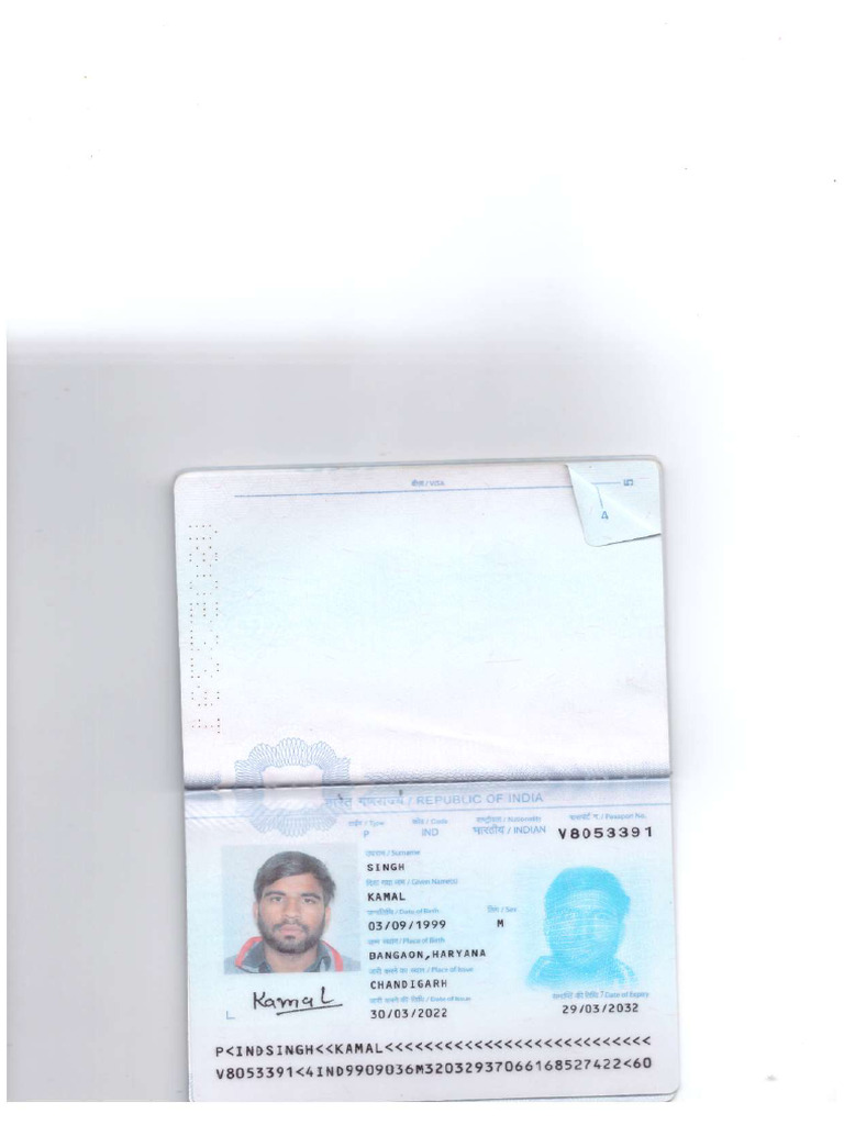 My Passport Scanned | PDF