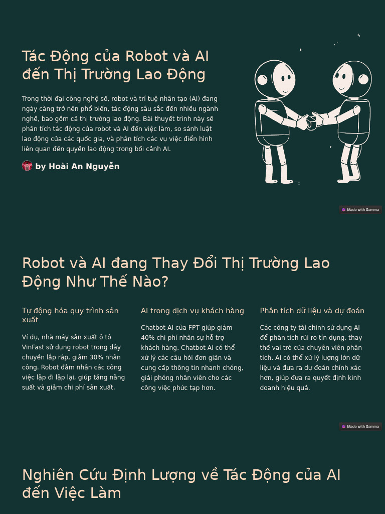 Tac DJong Cua Robot Va AI Djen Thi Truong Lao DJong | PDF