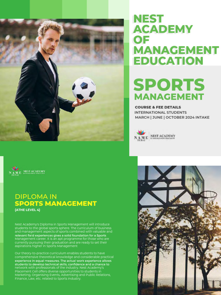 2.2 Sports-Management [diploma] 30 05 24 | PDF | Educational Stages