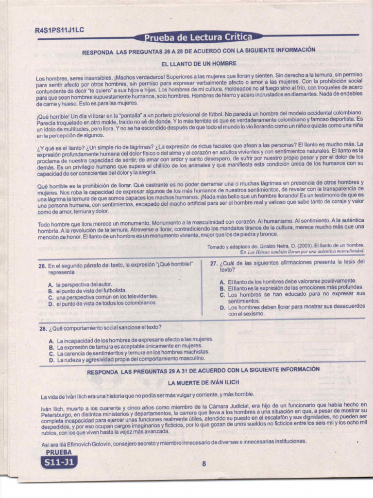 S11-J1 - Lectura Critica | PDF