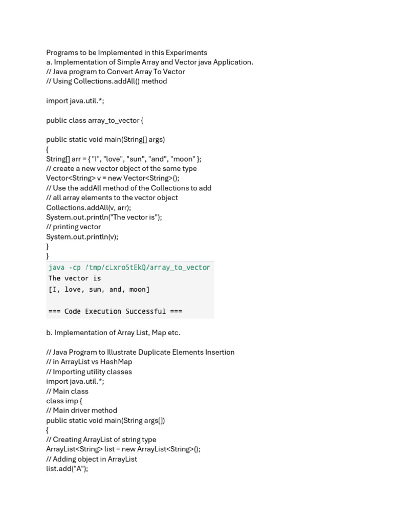 jvl exp6 (1) | PDF | Constructor (Object Oriented Programming) | Programming