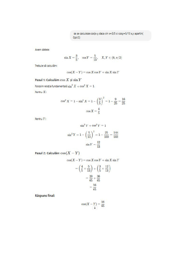 3aprobleme Mate Trigonometrie | PDF