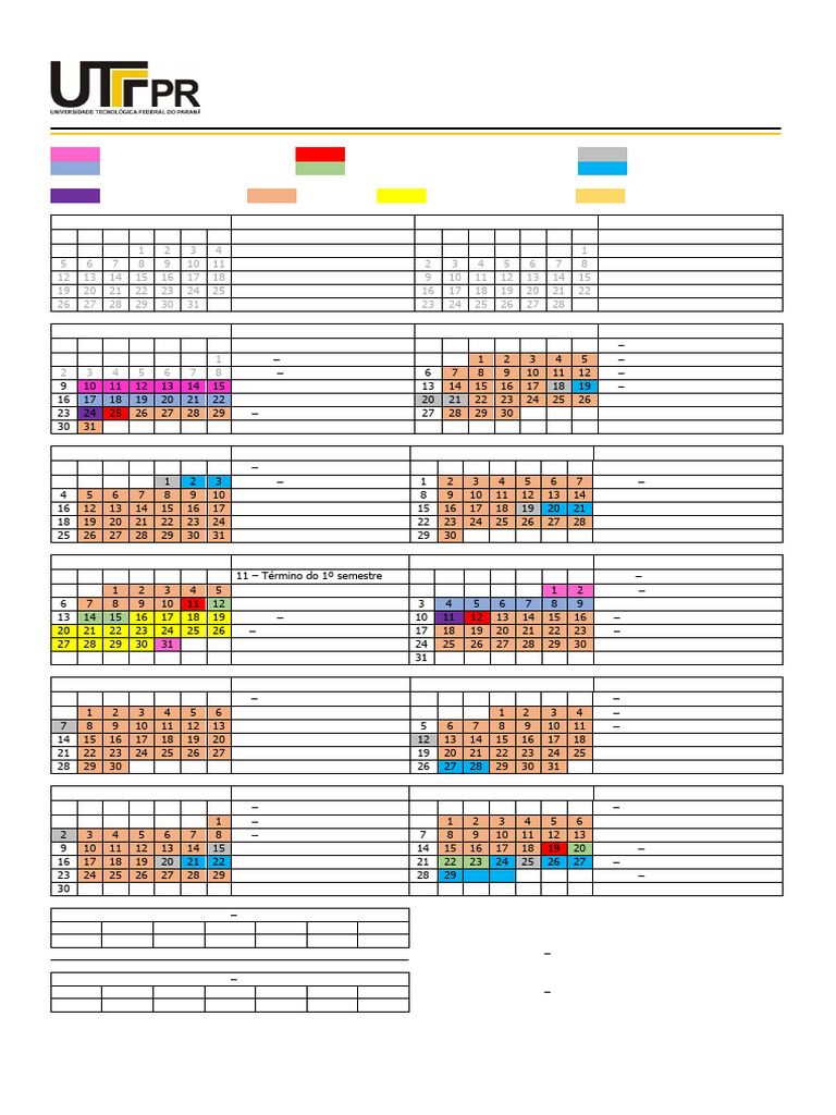 AP - Calendário RESUMIDO 2025 | PDF