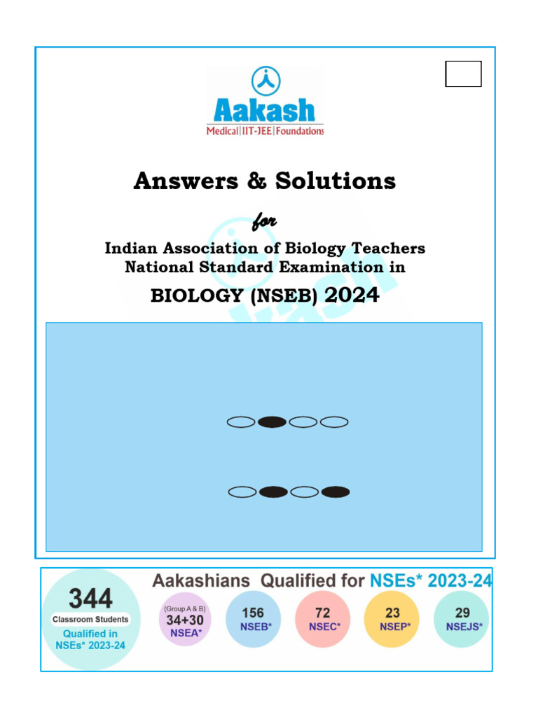 NSEB 2024 Biology Exam Instructions | PDF | Mitochondrion | Adenosine ...