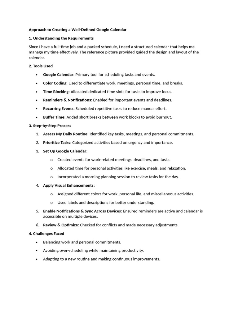 Productivity Assignment | PDF