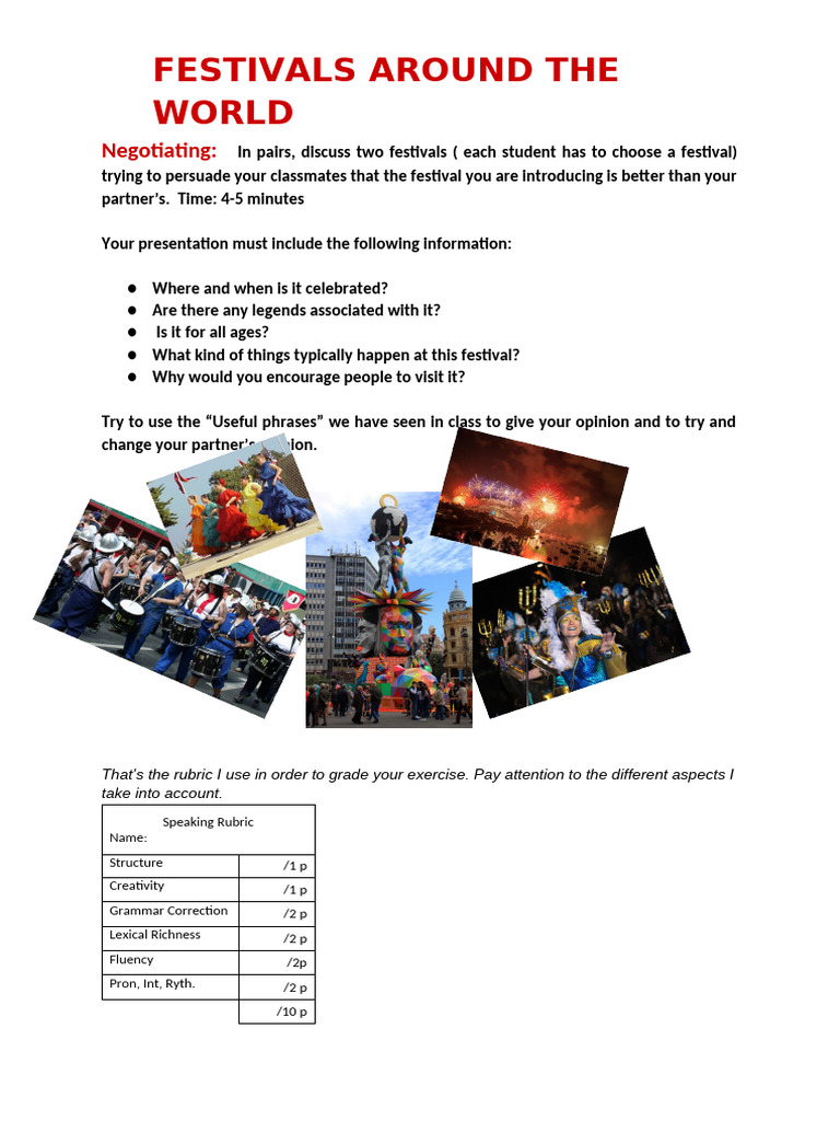 Festivals Around The World | PDF