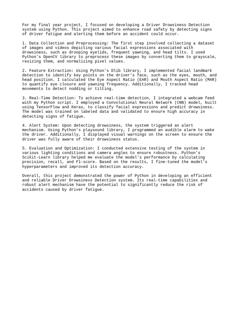 Final Year Project | PDF